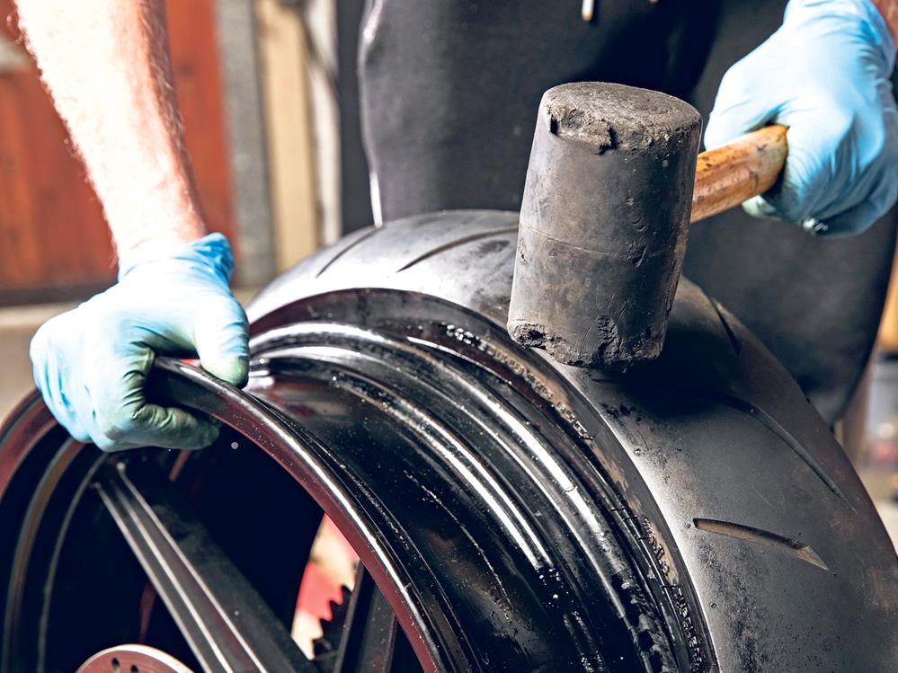 How to change motorcycle tyres at home | It's wheely easy