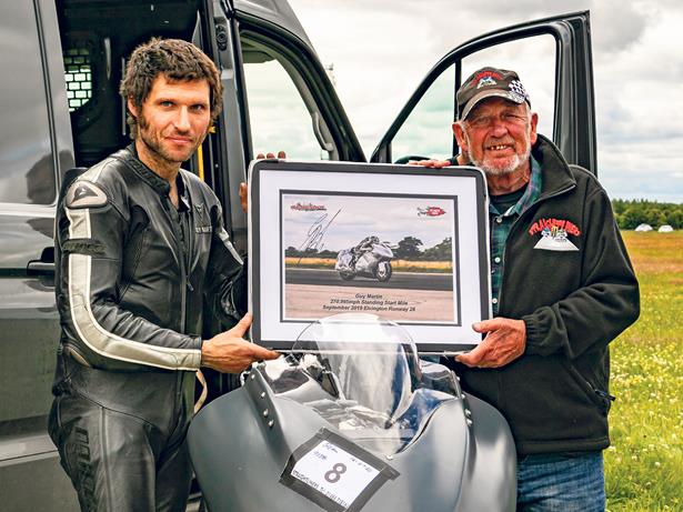 Guy back on track: Martin returns to Elvington as he targets 300mph barrier