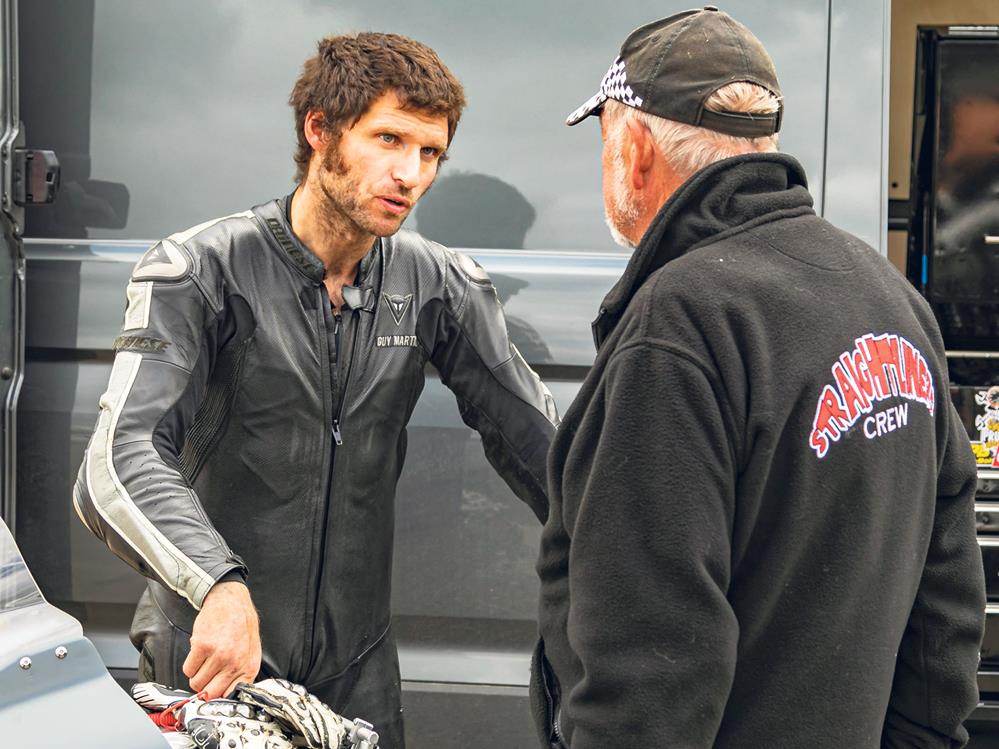 Guy back on track: Martin returns to Elvington as he targets 300mph barrier