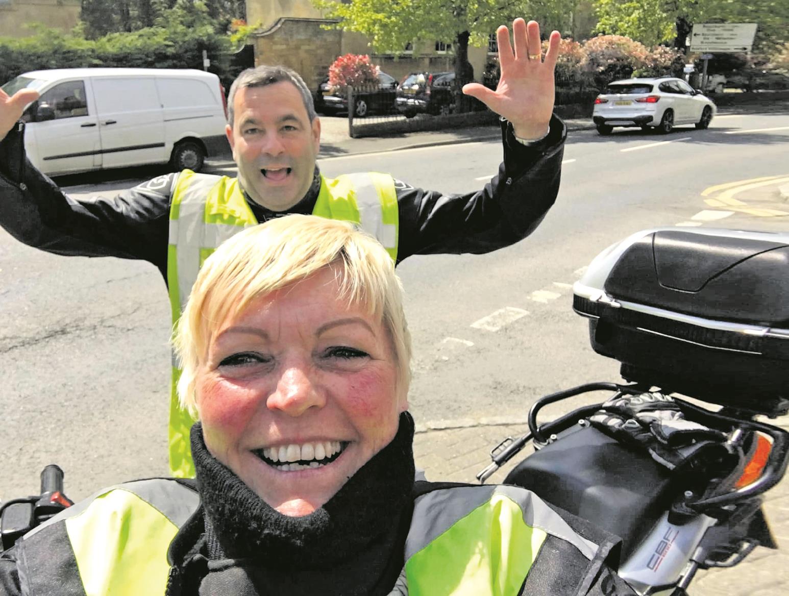 Female bikers tackle the #ride5000miles challenge in style