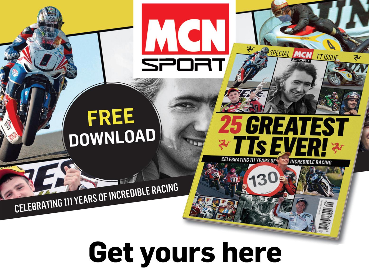 25 Greatest TTs ever magazine - get a free digital copy
