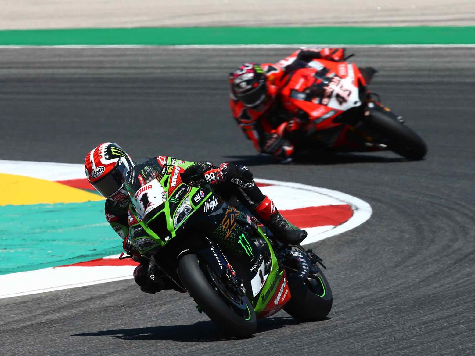 WSB: Jonathan Rea takes a hat-trick of wins at Portimao